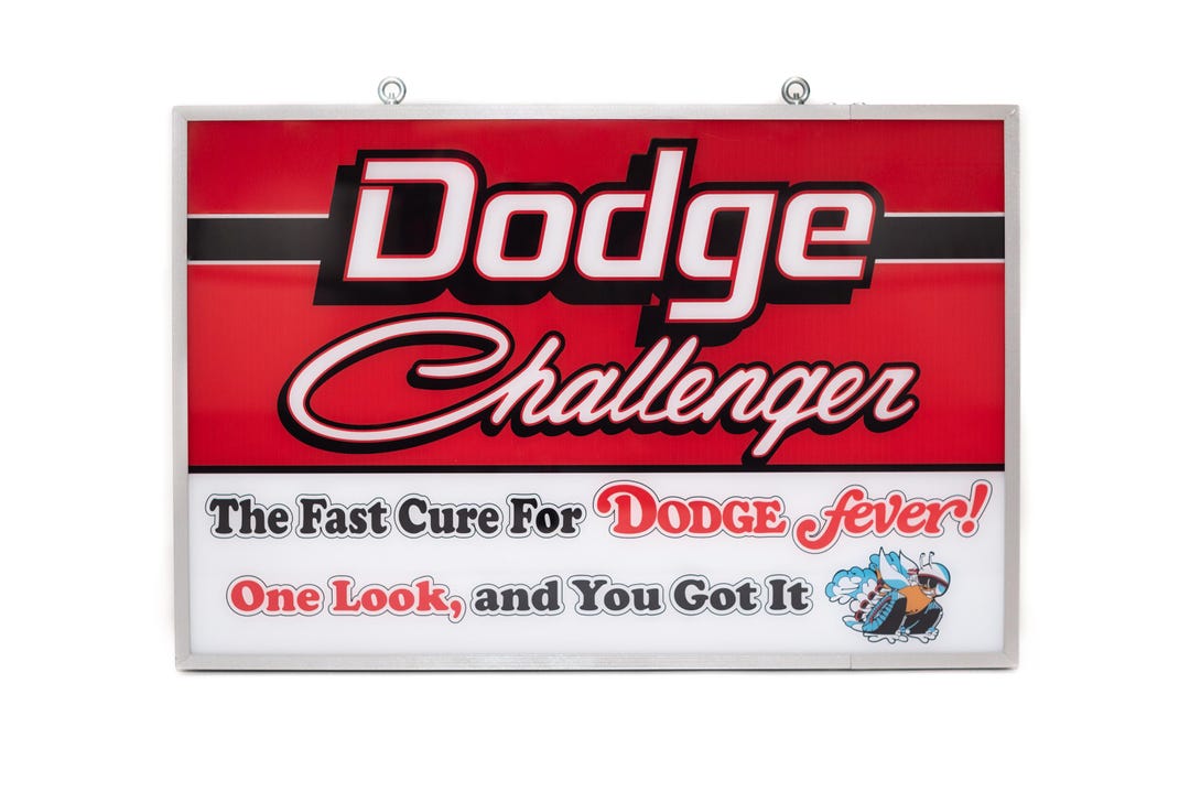 Dodge Challenger LED Sign – 23×16 Officially Licensed Mopar Wall Light ...