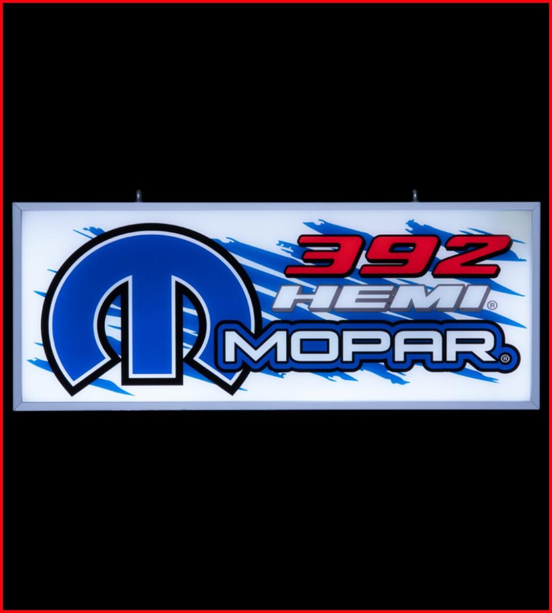 Mopar Hemi 392 30 Inch Backlit LED Lighted Sign - Mopar Performance ...