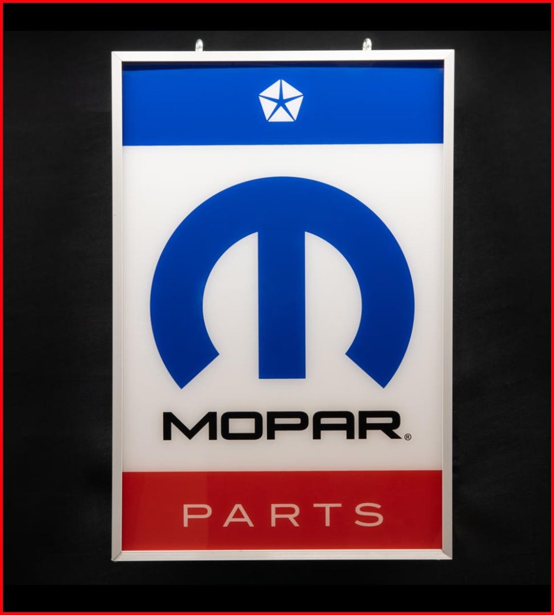 Mopar Parts Vertical 24 Inch Backlit LED Lighted Sign Mopar Performance ...