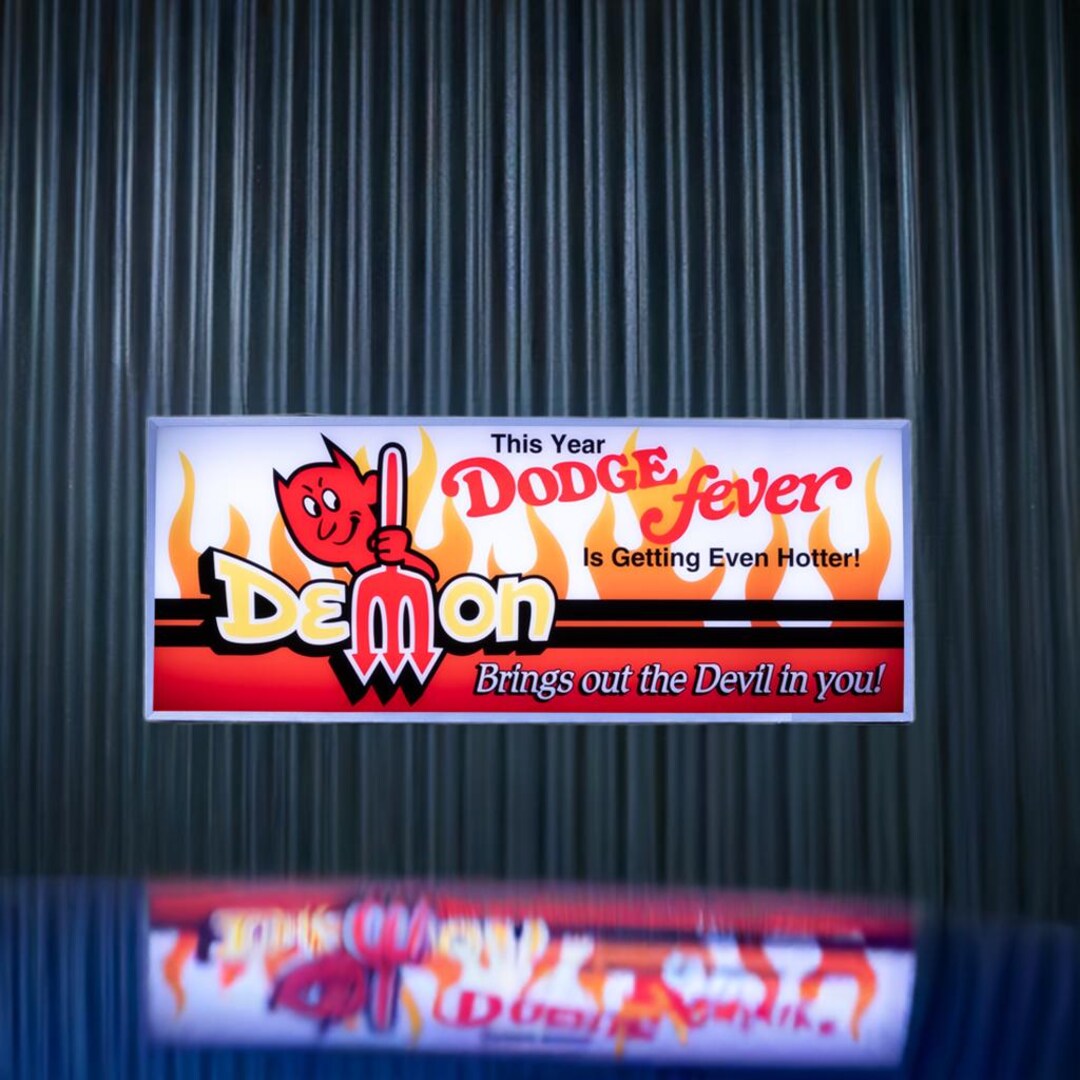 Dodge Demon Sign, Officially Licensed Dodge Product, Dodge Demon Metal ...