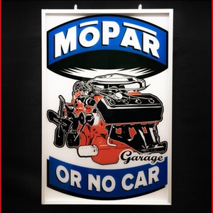 Mopar or No Car Engine 24 Inch Backlit LED Lighted Sign Mopar ...
