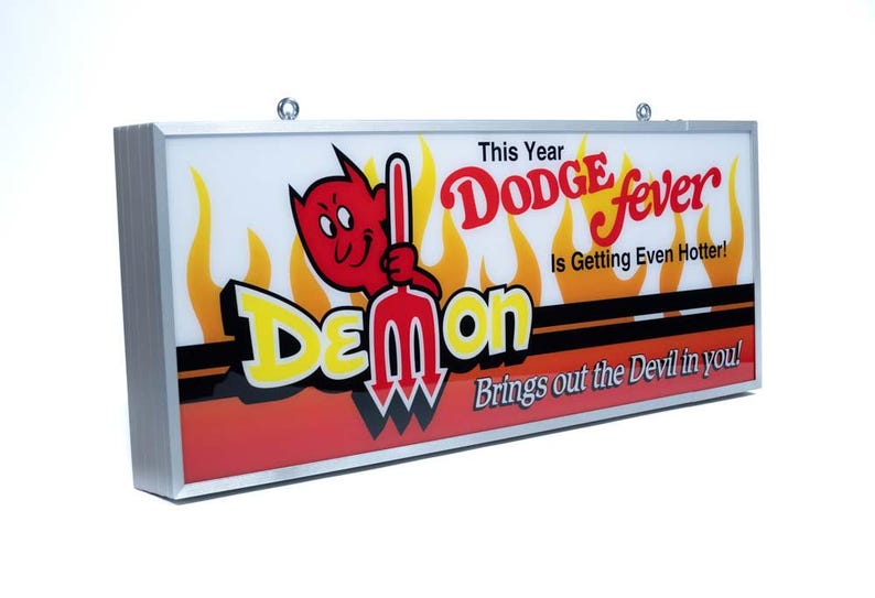 Dodge Demon Sign, Officially Licensed Dodge Product, Dodge Demon Metal ...