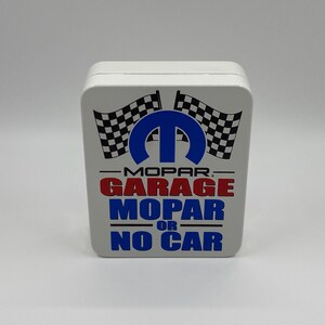 Mopar Garage Racing Flag Locking Key Cabinet Mopar Performance Sign ...