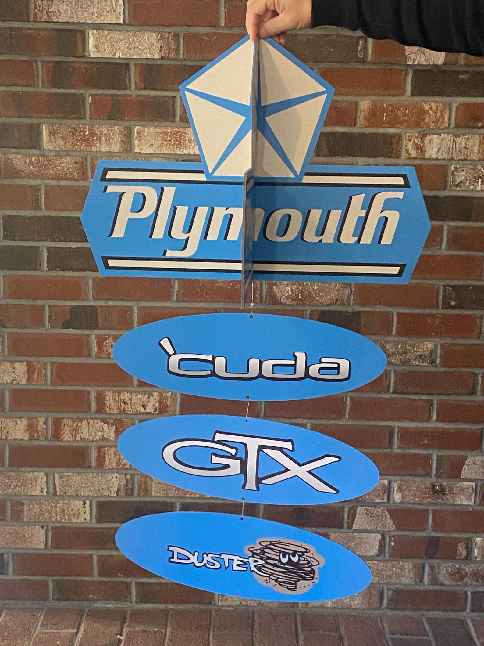 Plymouth Sign – 24 X 17 Ceiling Dangler | Officially Licensed Decor ...