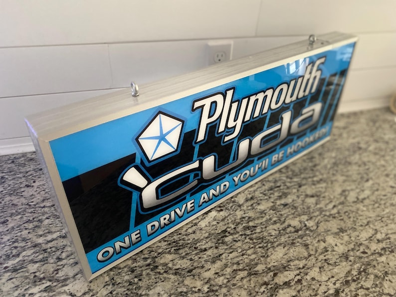 Plymouth Cuda Sign, Chrysler Plymouth - Etsy