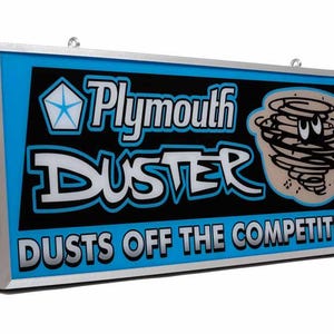 Plymouth Duster Sign, Officially Licensed Chrysler Plymouth Product ...