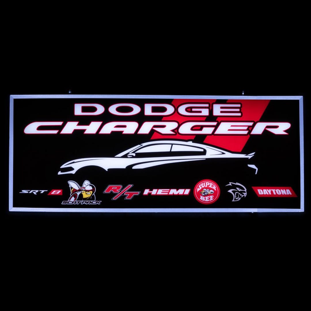 Dodge Charger Sign, Officially Licensed Dodge Product, Dodge Charger ...