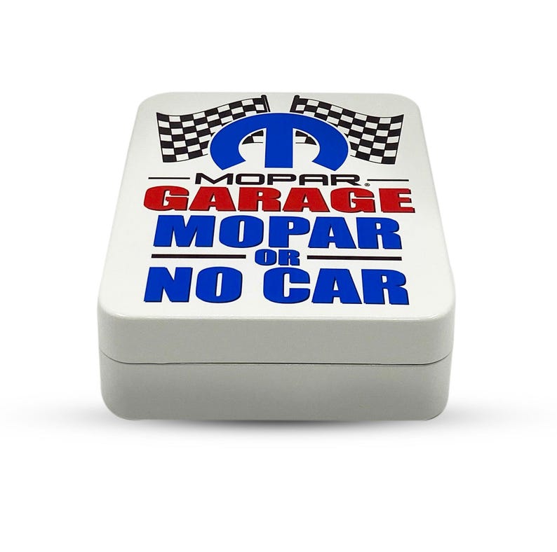 Mopar Garage Racing Flag Locking Key Cabinet Mopar Performance Sign ...