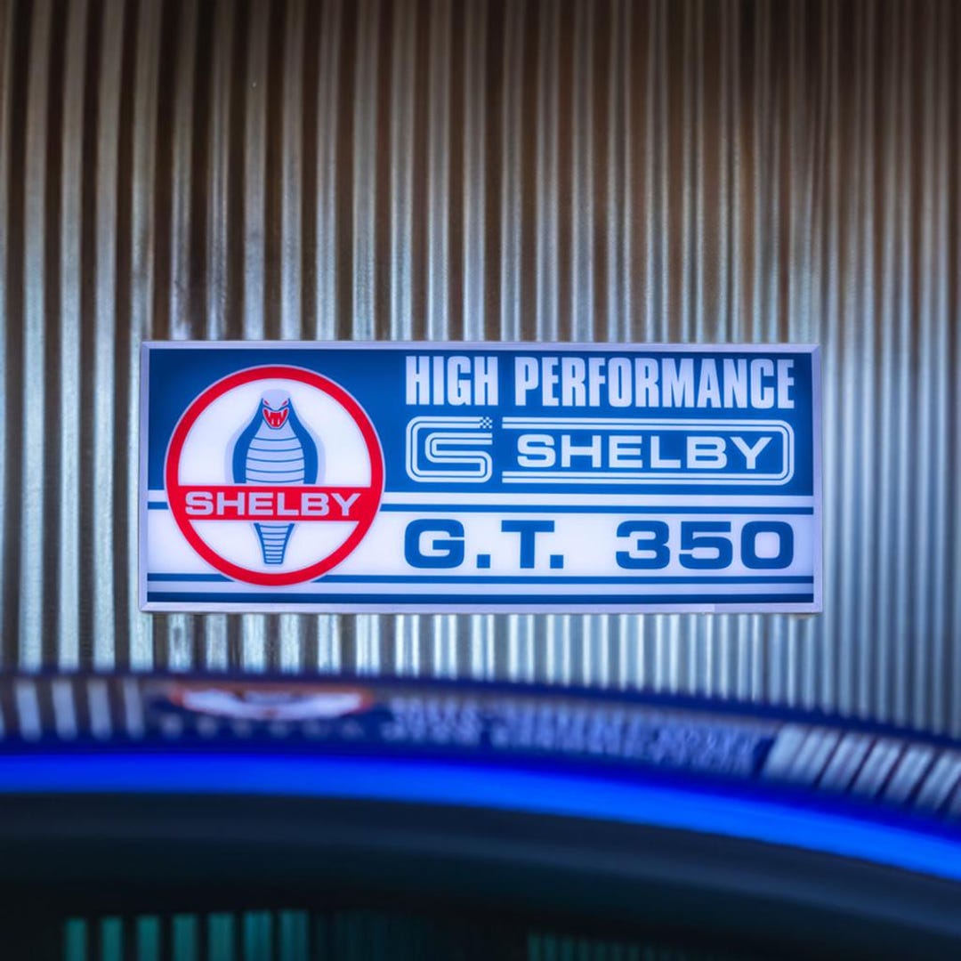 Shelby Mustang GT-350 Backlit Electric Sign Officially Licensed Shelby ...