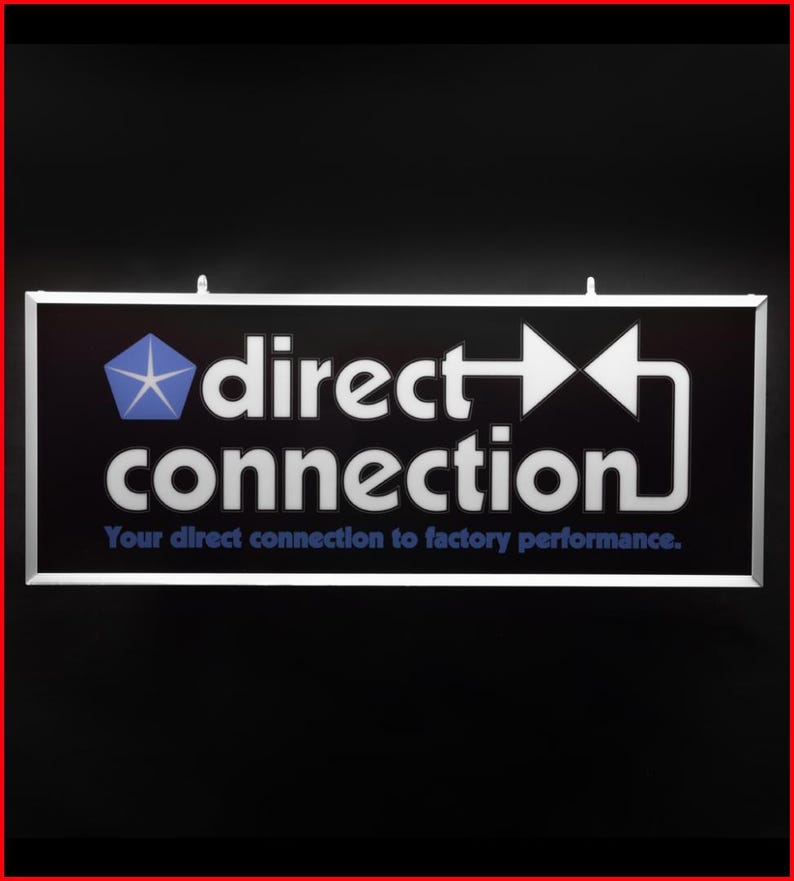 Mopar Direct Connection 30 Inch Backlit LED Lighted Sign Mopar ...