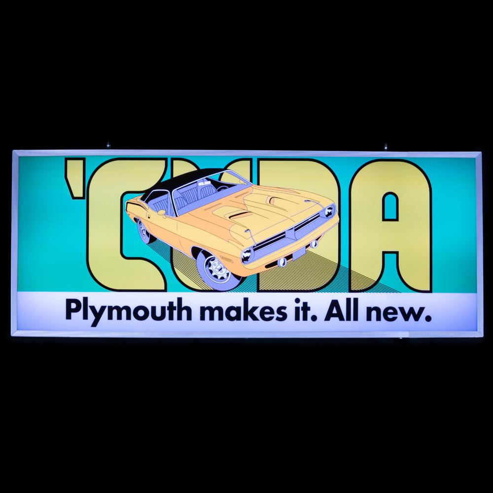 Plymouth Cuda Sign, Officially Licensed Chrysler Plymouth Product ...