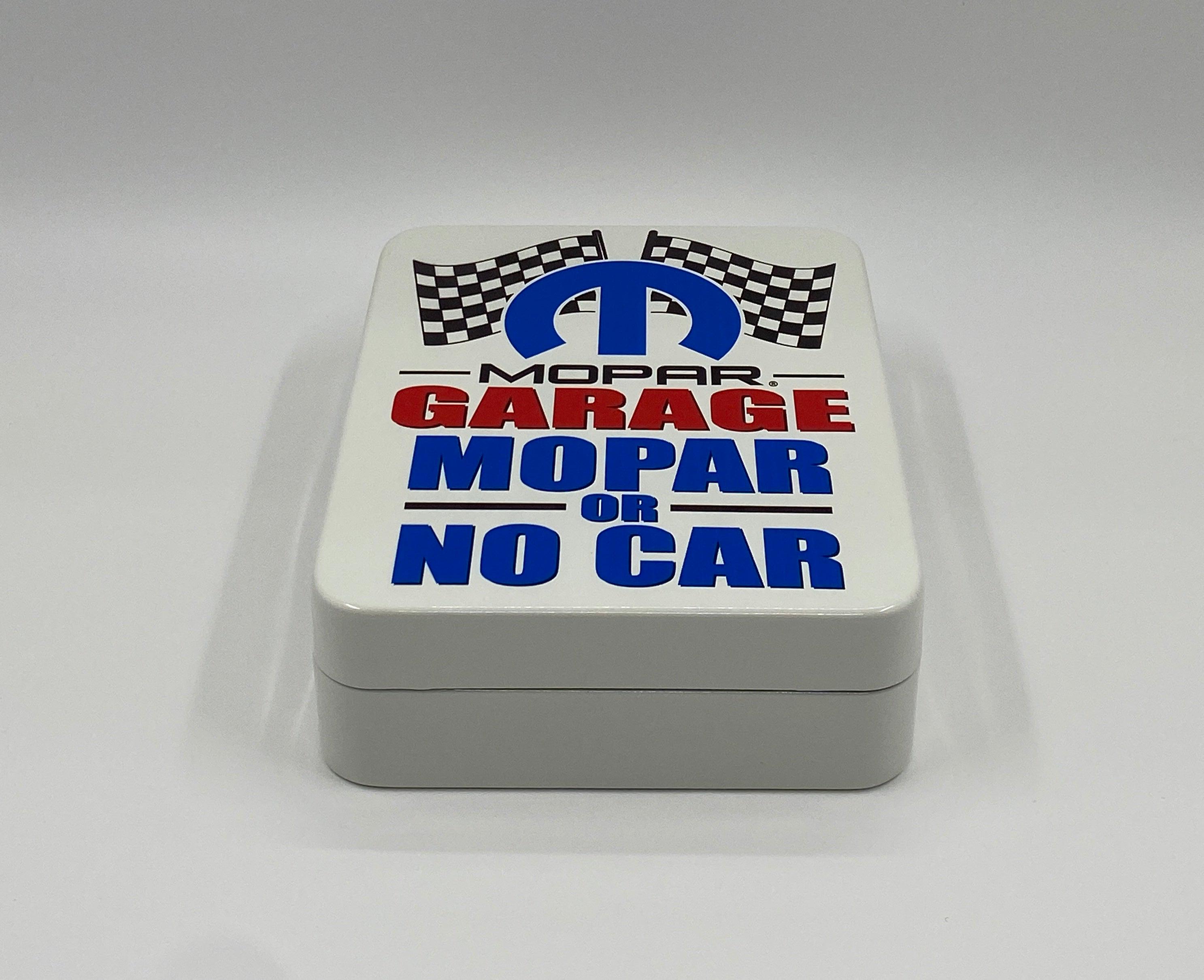 Mopar Garage Racing Flag Locking Key Cabinet Mopar Performance Sign ...