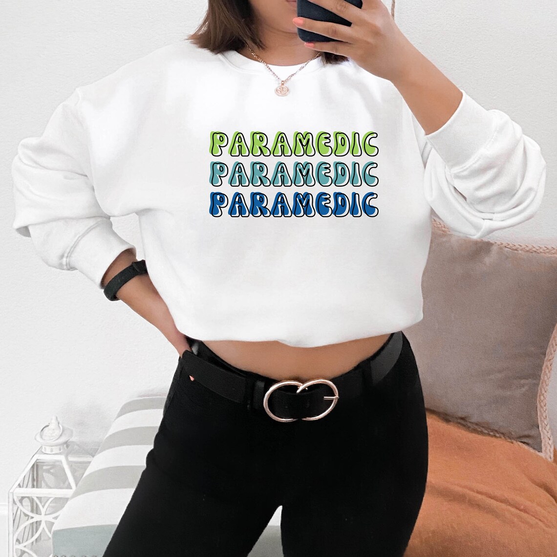 Paramedic Sweatshirt, EMT Shirt, First Responder, EMS Crewneck ...