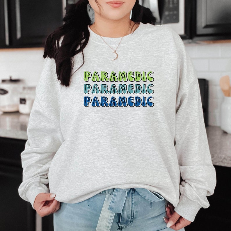 Paramedic Sweatshirt, EMT Shirt, First Responder, EMS Crewneck ...