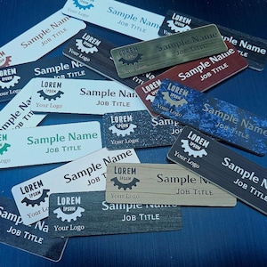 Custom Magnetic Name Tag: Personalized Office Employee Tag - Etsy
