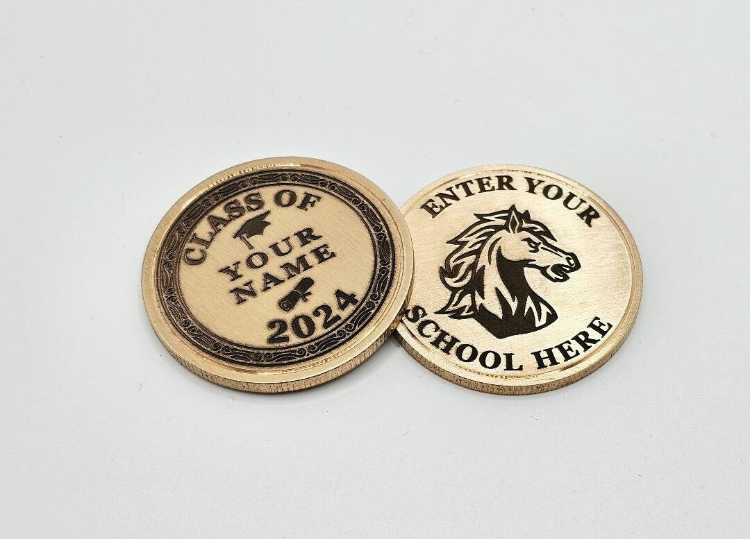 Personalized Graduation Coin, High School Graduation Coin, College ...