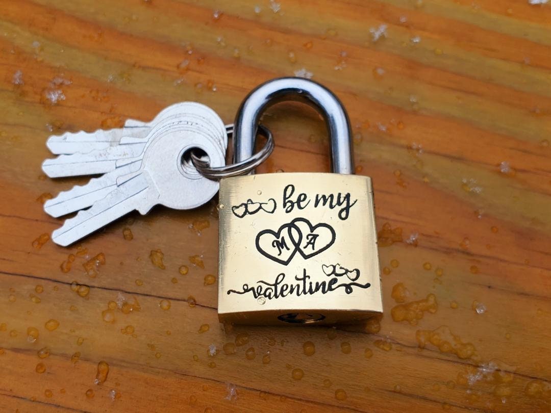Personalized Padlock Lover's Lock Wedding Anniversary - Etsy