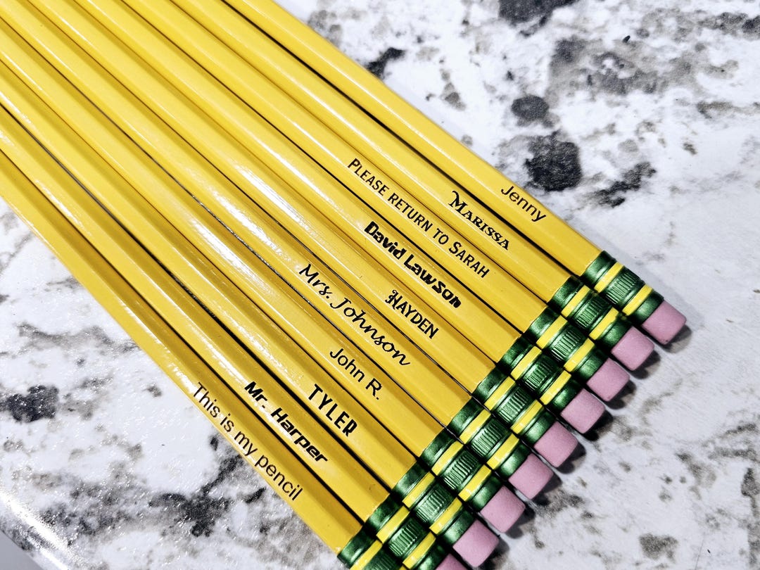 Custom Engraved Pencils: Personalized Back to School Gift - Etsy