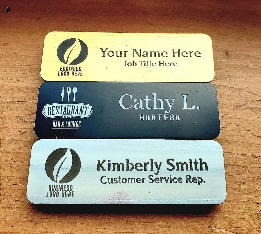 Custom Magnetic Name Tag: Personalized Office Employee Tag - Etsy