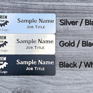 Custom Magnetic Name Tag: Personalized Office Employee Tag - Etsy