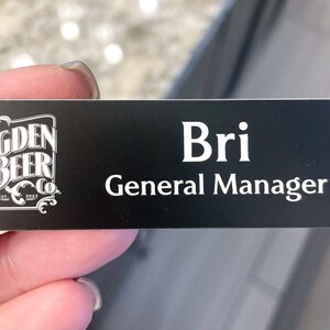 Custom Magnetic Name Tag: Personalized Office Employee Tag - Etsy