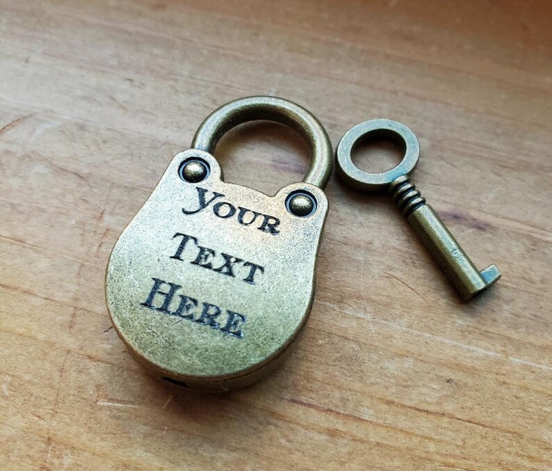 Personalized Padlock Lover's Lock Wedding Anniversary - Etsy