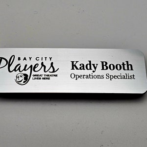 Custom Magnetic Name Tag: Personalized Office Employee Tag - Etsy