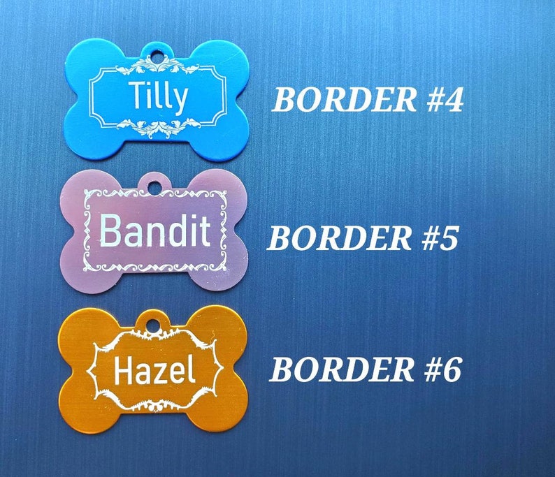 Personalized Laser Engraved Pet Tag: Custom Bone Tag - Etsy