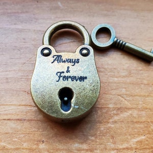 Personalized Padlock | Lover's Lock | Wedding Anniversary | Gift ...