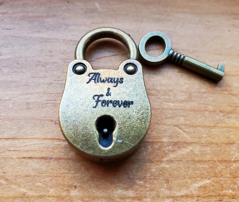 Personalized Padlock Lover's Lock Wedding Anniversary - Etsy