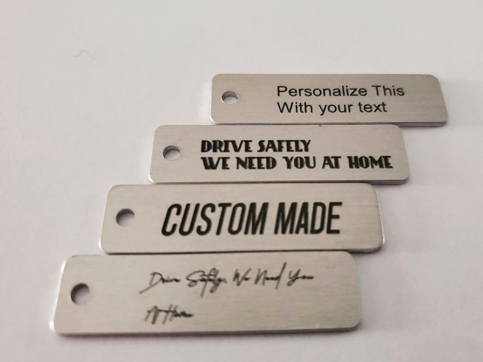 Personalized Laser Engraved Aluminum Key Tags Gift for Him - Etsy