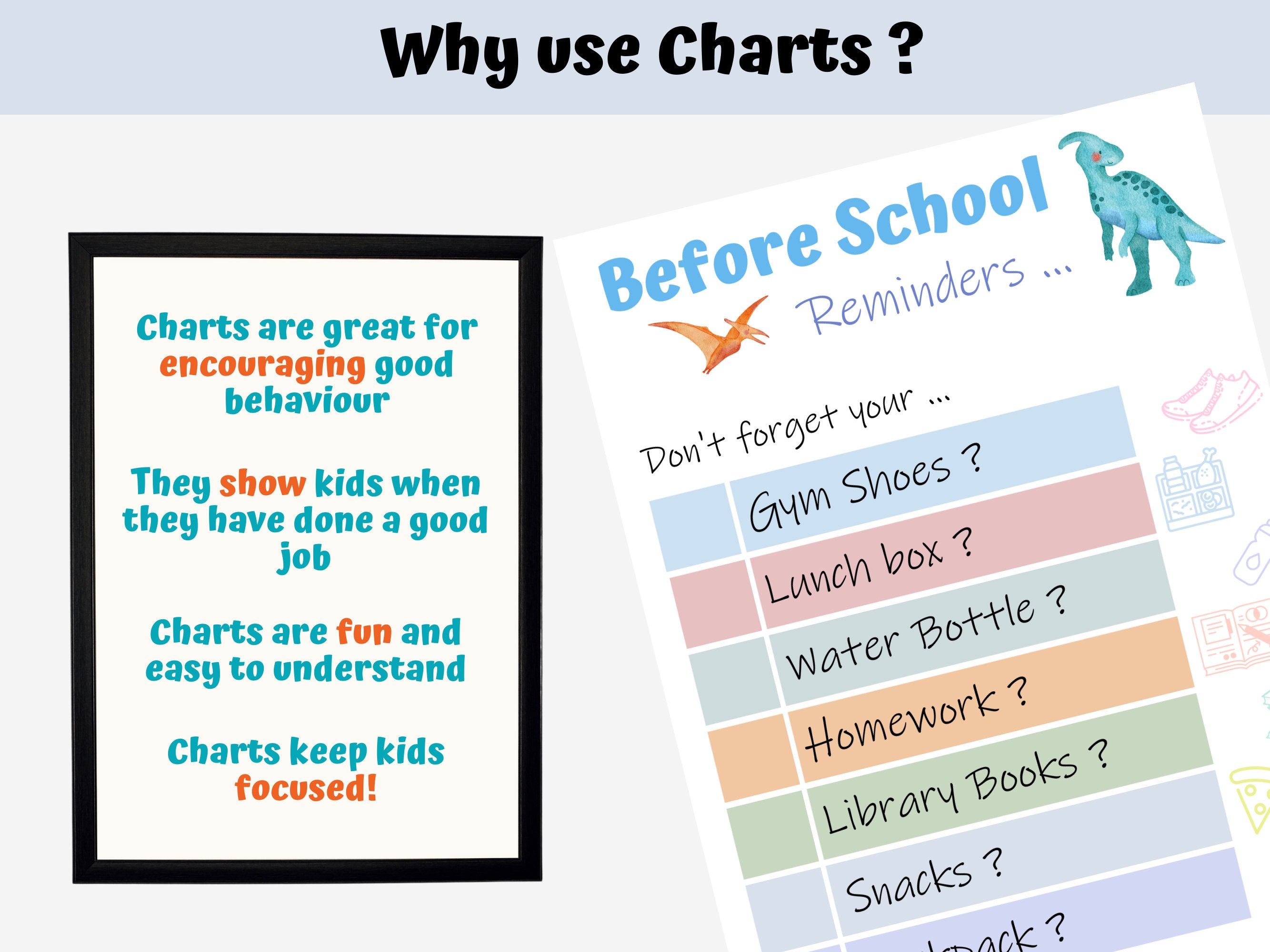 School Day Checklist, Printable Before School Checklist Reminders for ...
