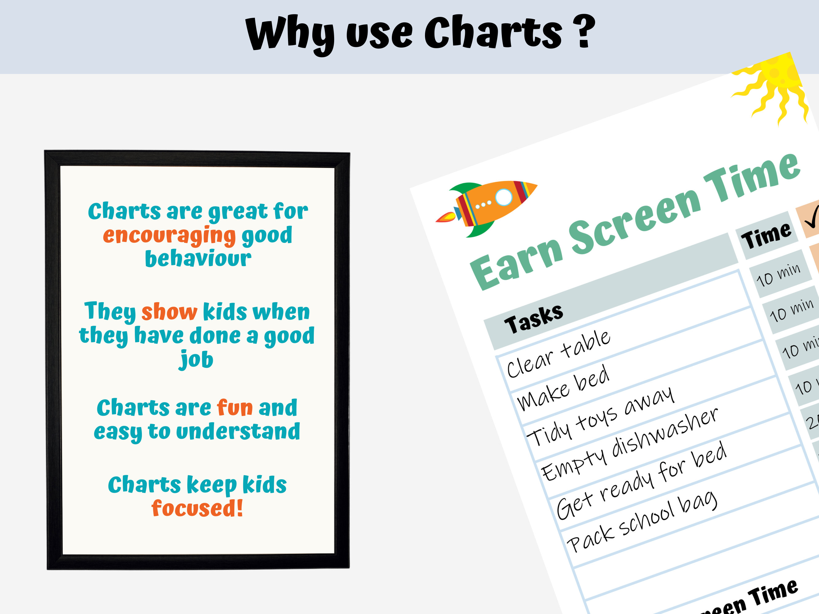 Screen Time Checklist, Kids & Teens - How to Earn Screen Time, Editable ...