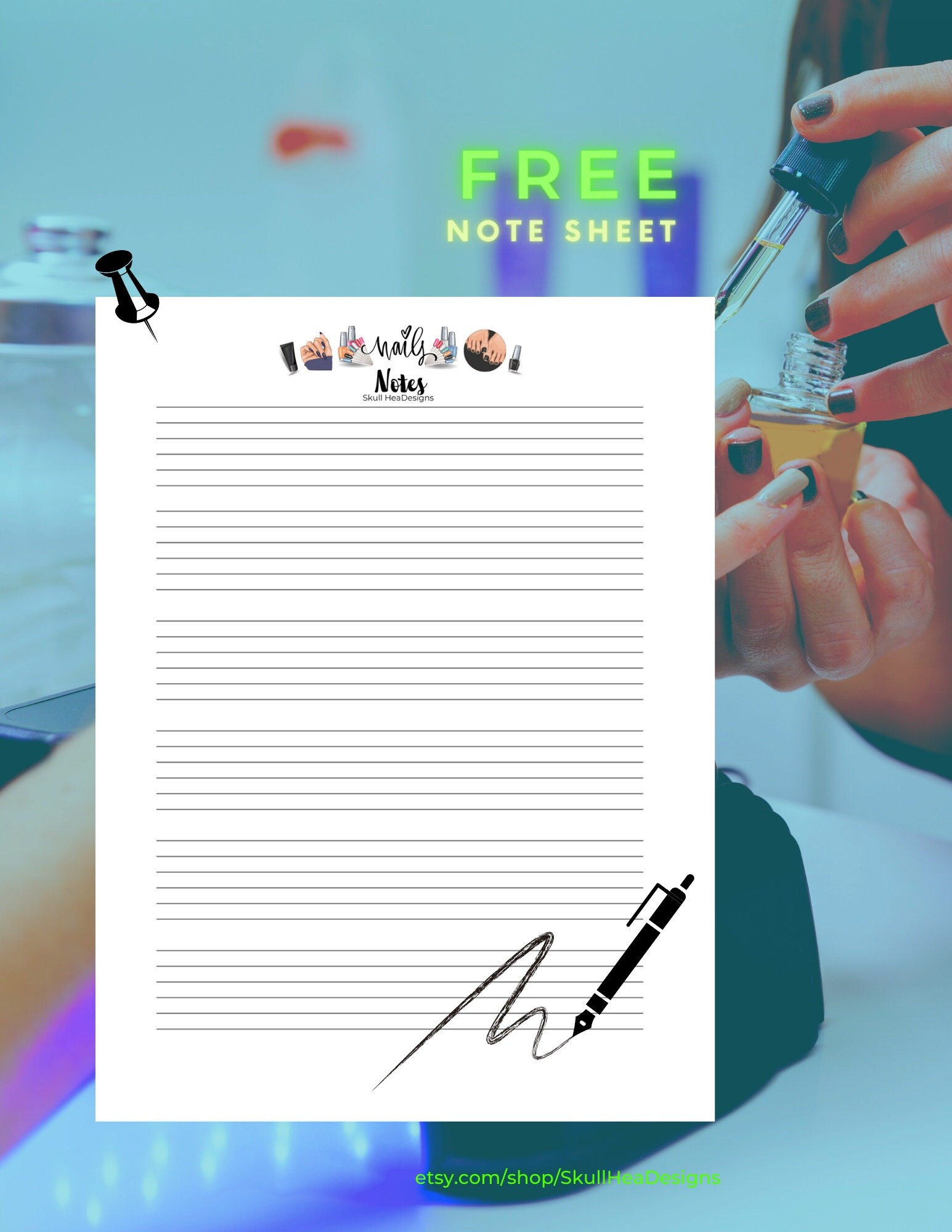 Nail Appointment Log Nail Salon Clients Form Scheduler Printable ...