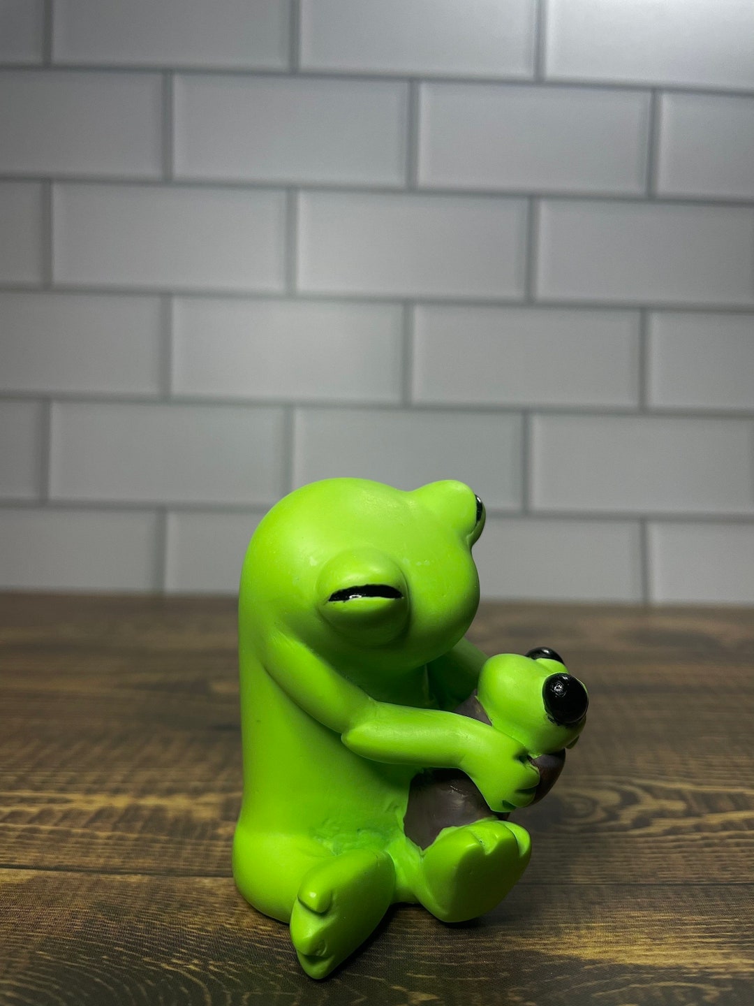 Adorable Handmade Froggy Mother Figure Mother’s Day Art Toy Resin Frog ...