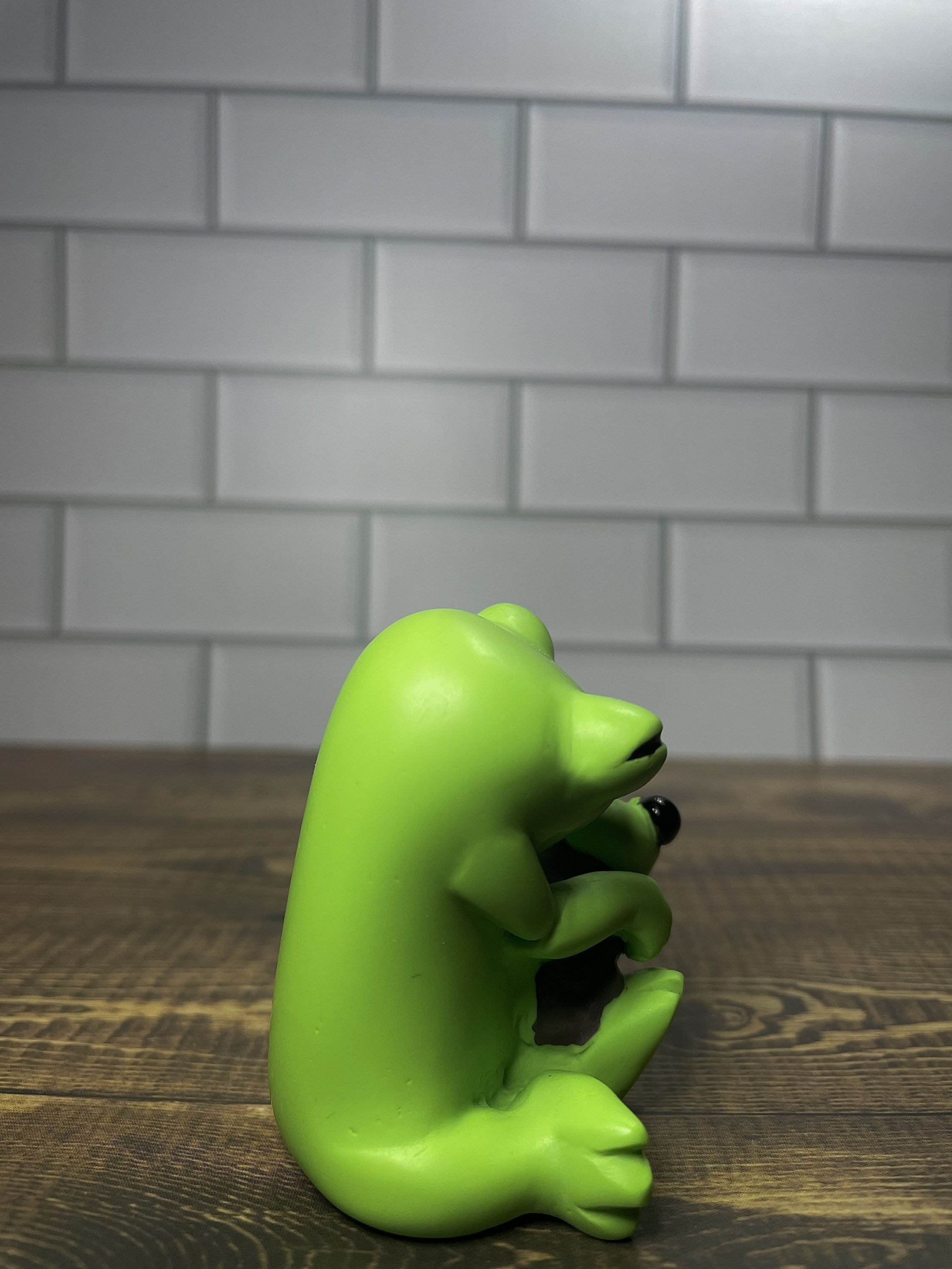 Adorable Handmade Froggy Mother Figure Mothers Day Art Toy Resin Frog ...