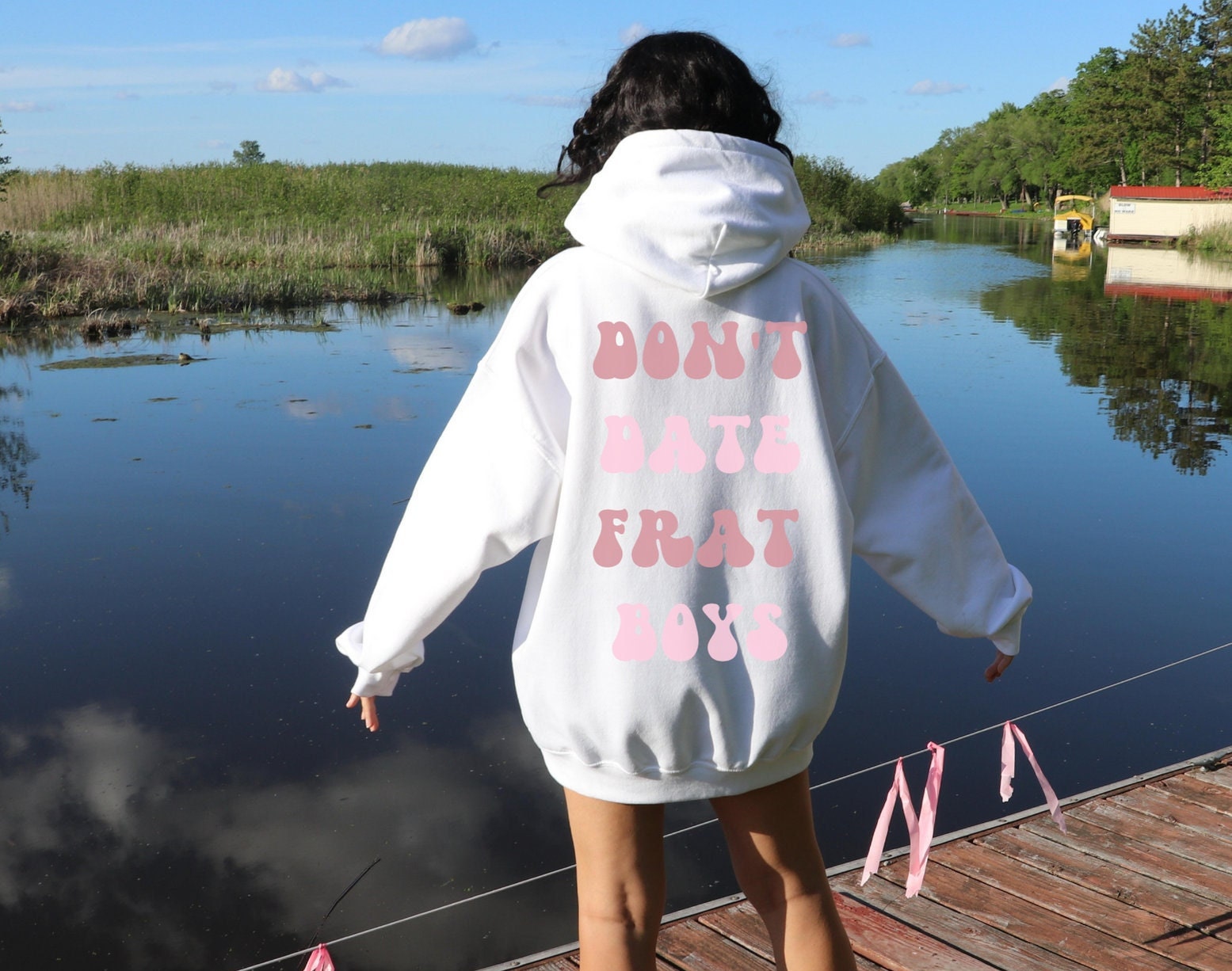 Don't Date Frat Boys Hoodie, Aesthetic VSCO Hoodie, Trendy Hoodie ...
