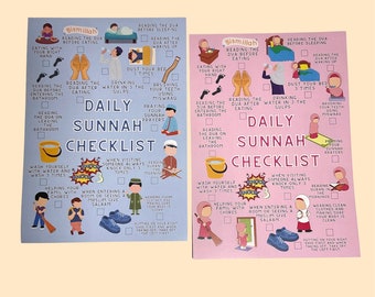 Sunnah Checklist - Etsy