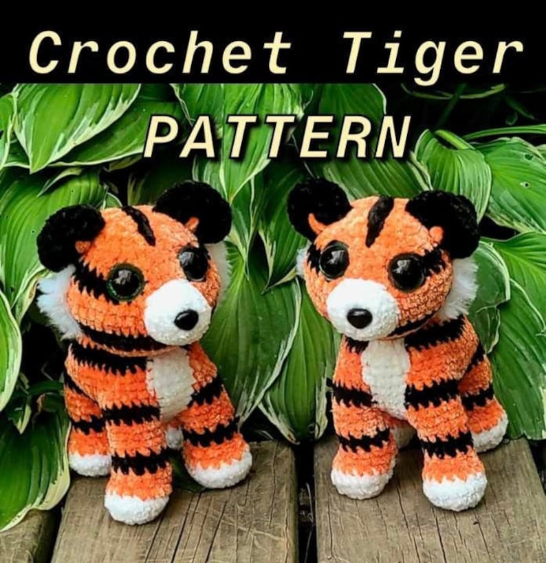 Tiger Crochet Pattern - Etsy
