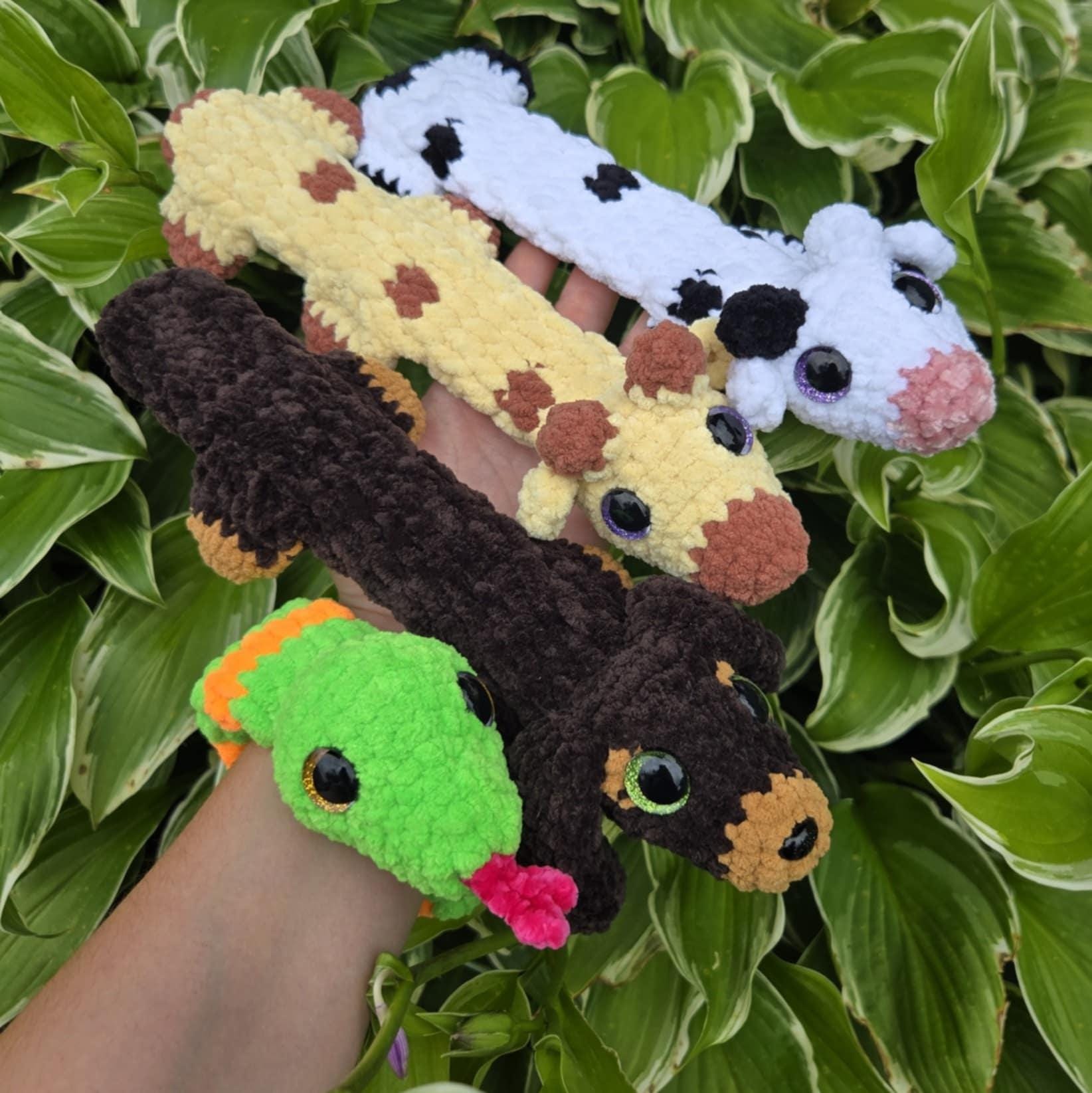 Crochet Slap Bracelet PATTERN Bundle – Cow, Giraffe, Snake, Sloth ...