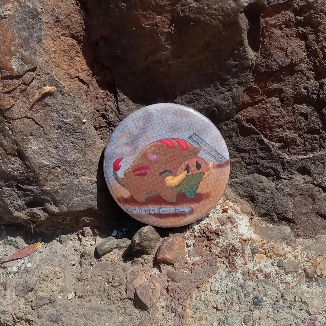 Legend of Zelda X Chibi - Adult Ganon Boar Button | Zelda Fan Art - Etsy