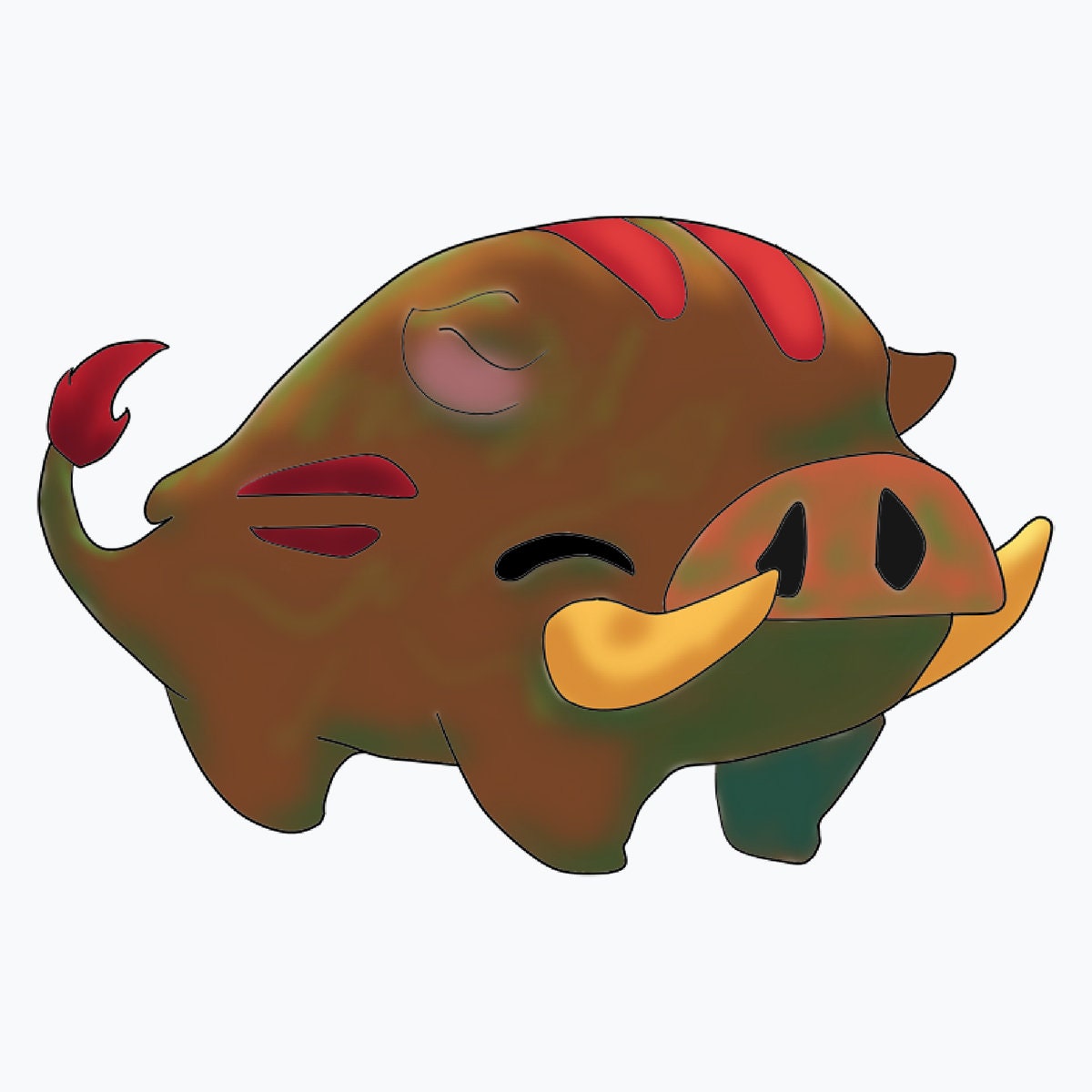 Legend of Zelda X Chibi Adult Ganon Boar Button Zelda Fan - Etsy