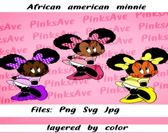 Afro Family T-shirts, African Mickey Mouse and Minnie Mouse Shirts ...