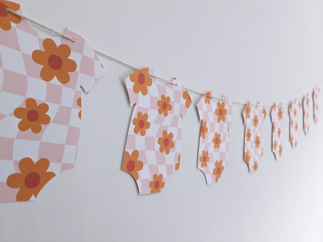 Flower Power Baby Shower Banner, Flower Power Baby Shower Garland ...