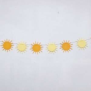 Sun Baby Shower Garland, Sunshine Baby Shower Banner, Sunshine Gender ...