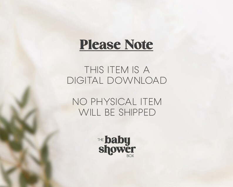 Juego de baby shower costero: "No digas bebé" imprimible (descarga ...