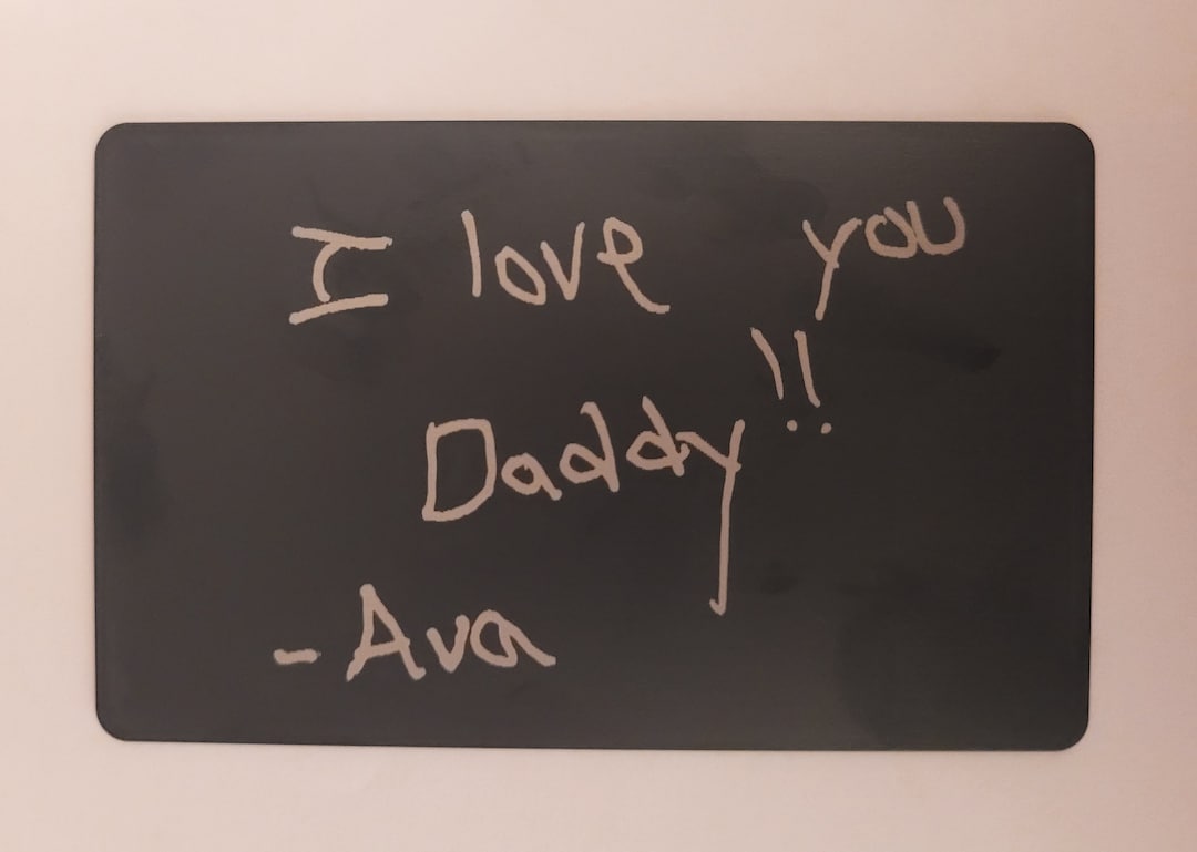 Handwritten Note Card for Wallets - Etsy