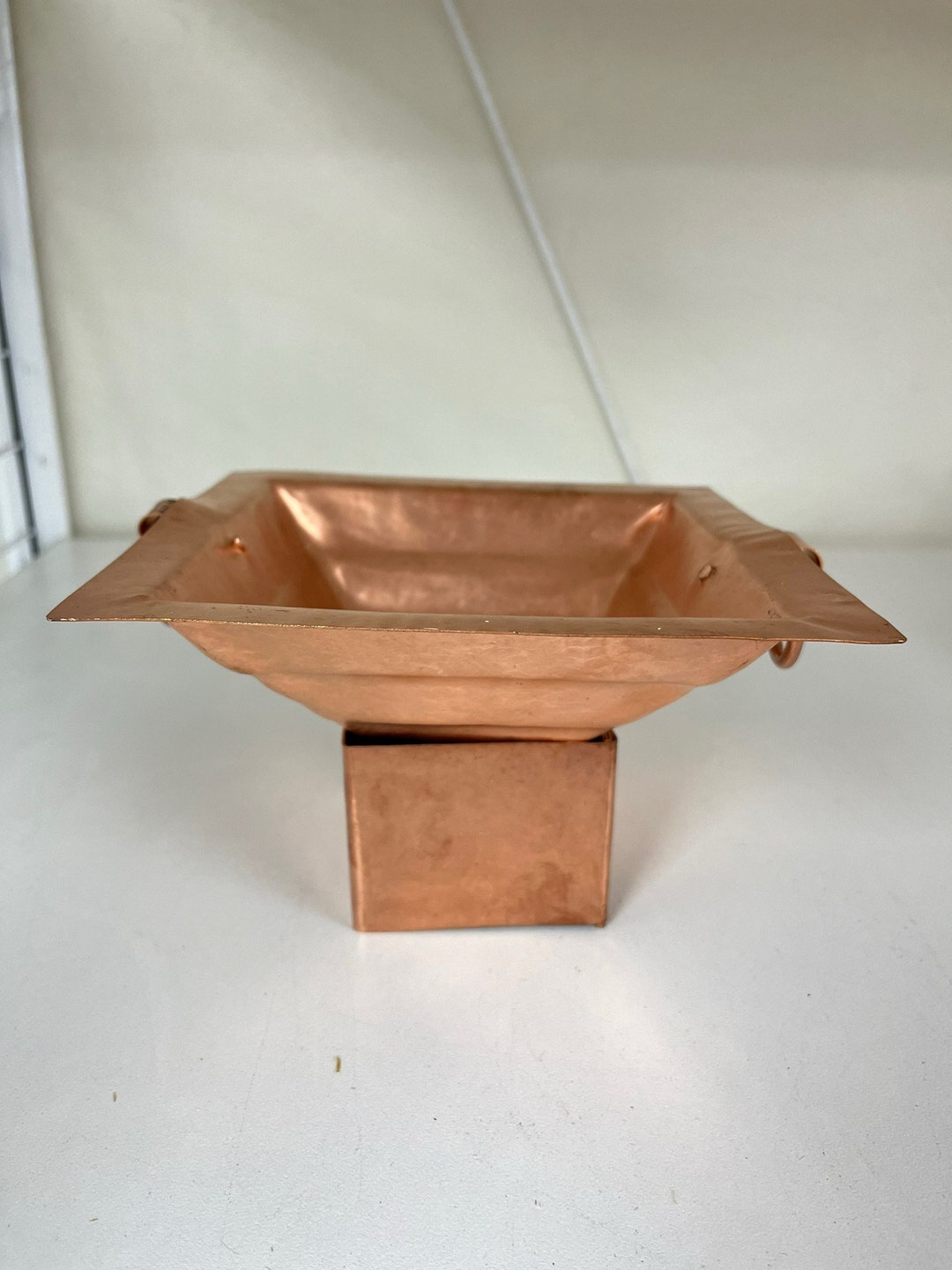 Copper Hawan Kund With Handles Aon Both Sides and Base Stand, Ideal for ...
