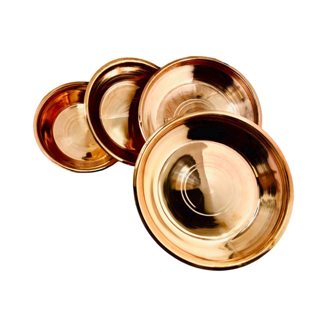 Pure Copper Pooja Thali/tamhan, Copper Dish for Puja, Decor Gift - Etsy