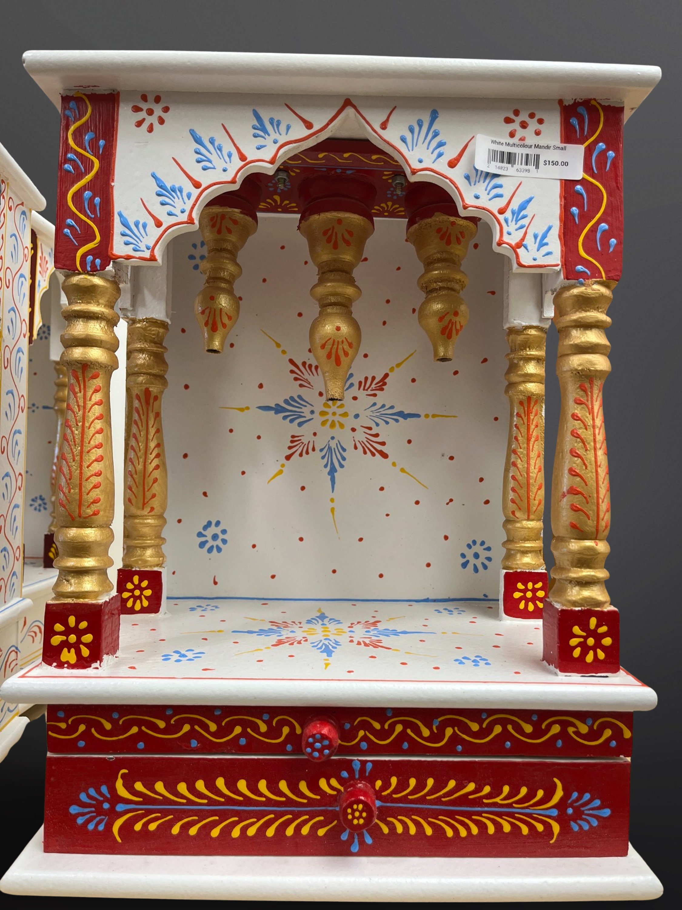 Art and Craft Wooden Temple Pooja Mandir Pooja Mandap Temple for Home ...